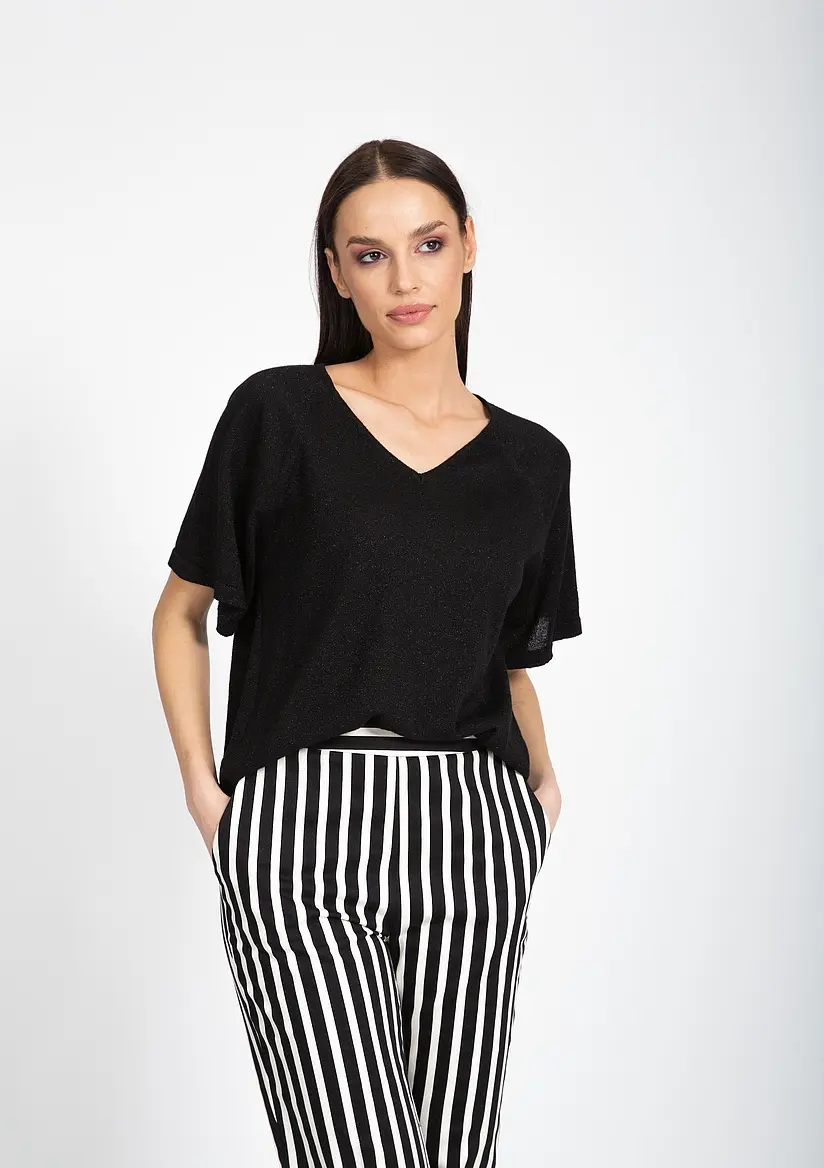 PS FASHION Ženska majica YYBCMAJ037 02 crna