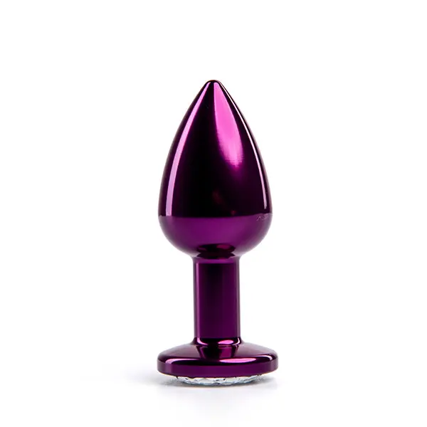 FANTASY TOYS Anal butt plug metal Ljubičasti S