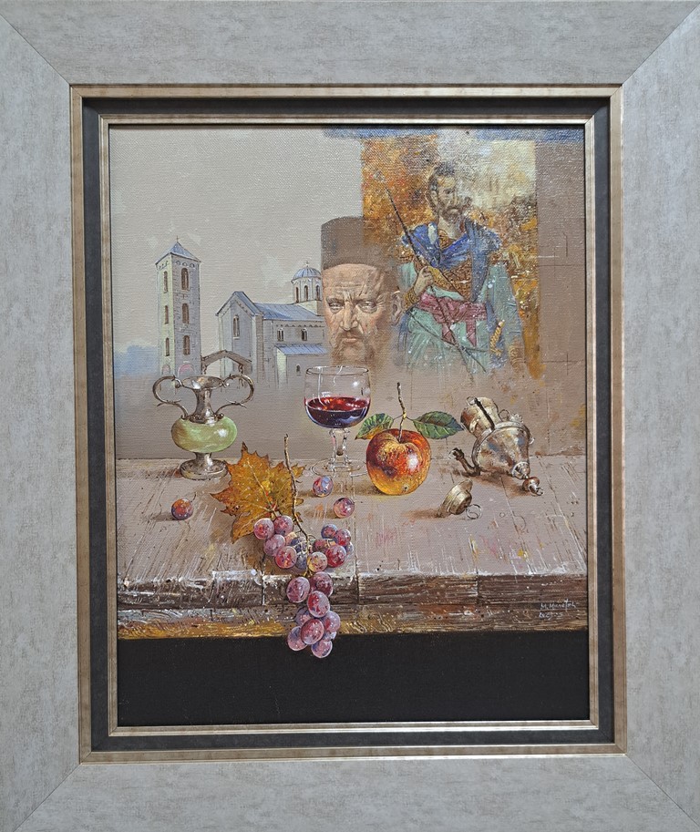 Sopoćani, Milan Miletić, sa 66×56 cm, bez 50×40 cm. ulje na platnu, sertifikat, 2023., 1350 evra