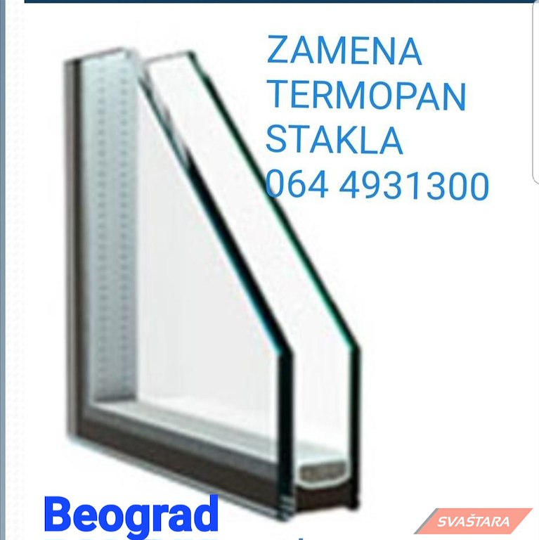 Staklorezac zamena stakla prozora vrata 0644931300