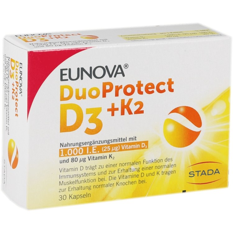 Eunova D3 1000IU + K2 30 kapsula