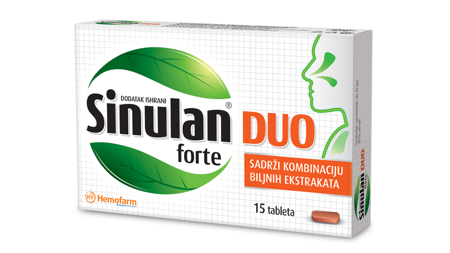 Sinulan Duo Forte tablete, 15 komada