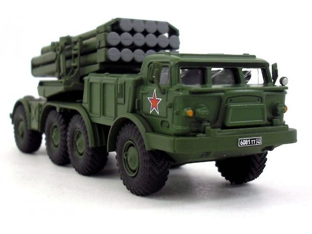 1:72 Soviet rocket launcher system BM-27 Uraghan 12x4cm