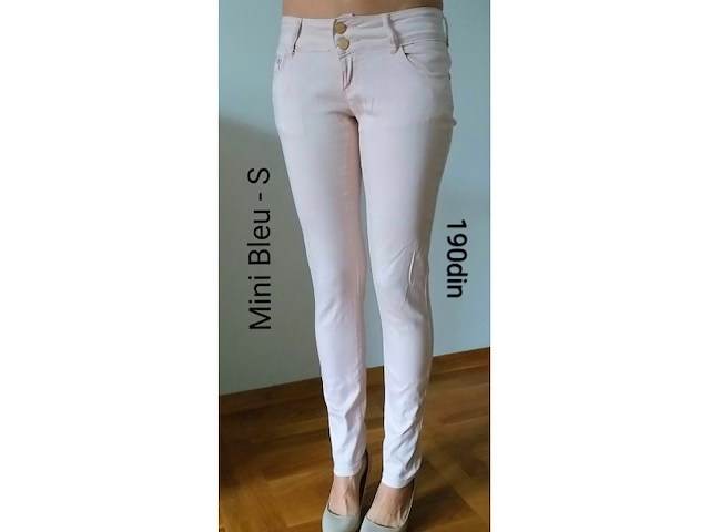 Mini Bleu ženske pantalone bele S