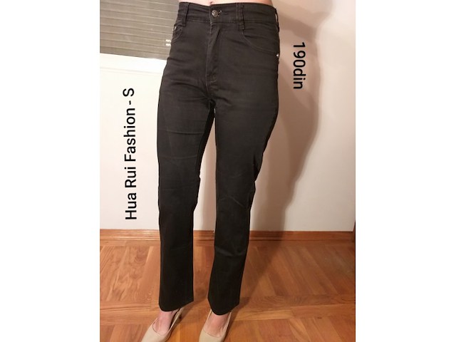 Hua Rui Fashion ženske pantalone crne S