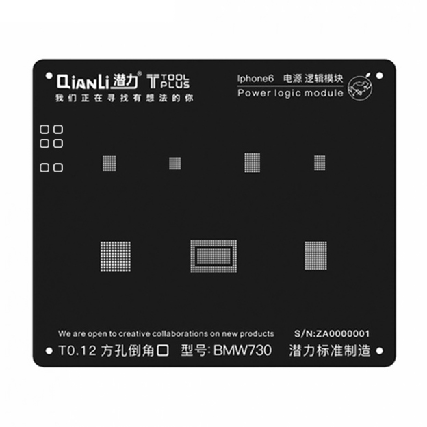 BGA sito Qianli ToolPlus 3D iBlack Power Logic modul - Iphone 6G BMW730