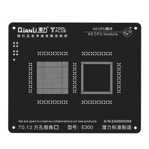 BGA sito Qianli ToolPlus 3D iBlack CPU modul - Iphone 6S A9 E300