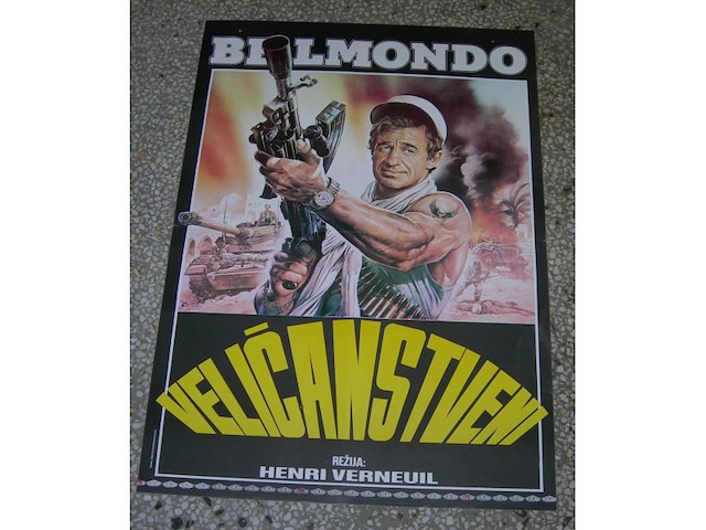 Veličanstveni (J. P. Belmondo) - filmski plakat