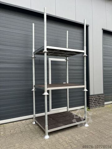 Stacking rack Stake Storage rack
03xStapelgestelle/1550x1180x1550mm BxTxH Siebdruckplatte / Feuerverzinkt