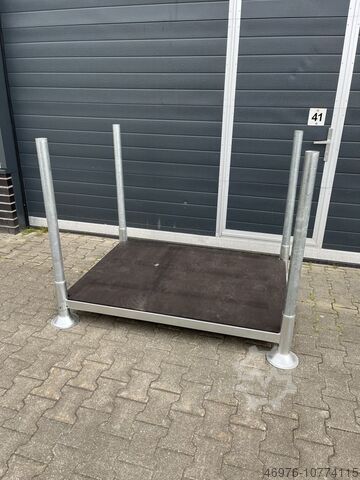 Stacking rack Stake Storage rack
Stapelgestell/ 1550x1180x1550mm BxTxH/ Siebdruckplatte / Feuerverzinkt