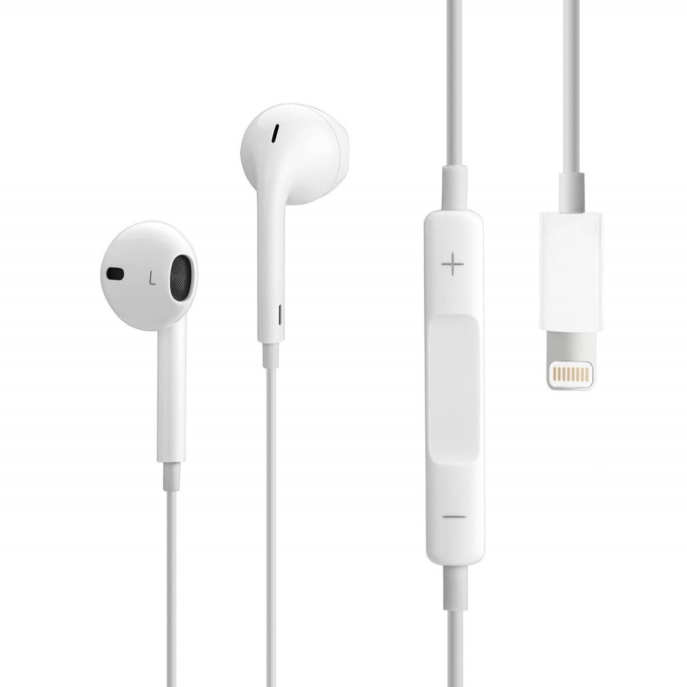 Slusalice sa adapterom - punjenje JH 201 za iPhone lightning bele