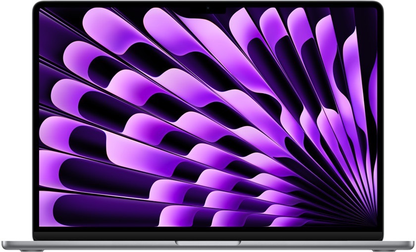 Apple MacBook Air, mqkp3cr/a, 15.3 Retina display 500nits, M2 chip 8‑core CPU, 8‑core GPU, 8GB RAM, 256GB SSD, Space Grey, laptopID EK000546302