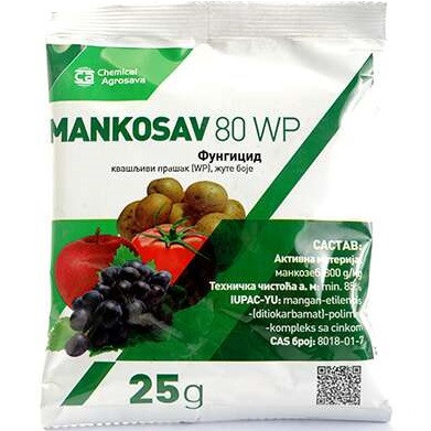 Fungicid Mankosav 80 WP 25g - 50kom.