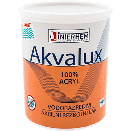 AKVALUX Vodorazredivi akrilni bezbojni lak 750ml