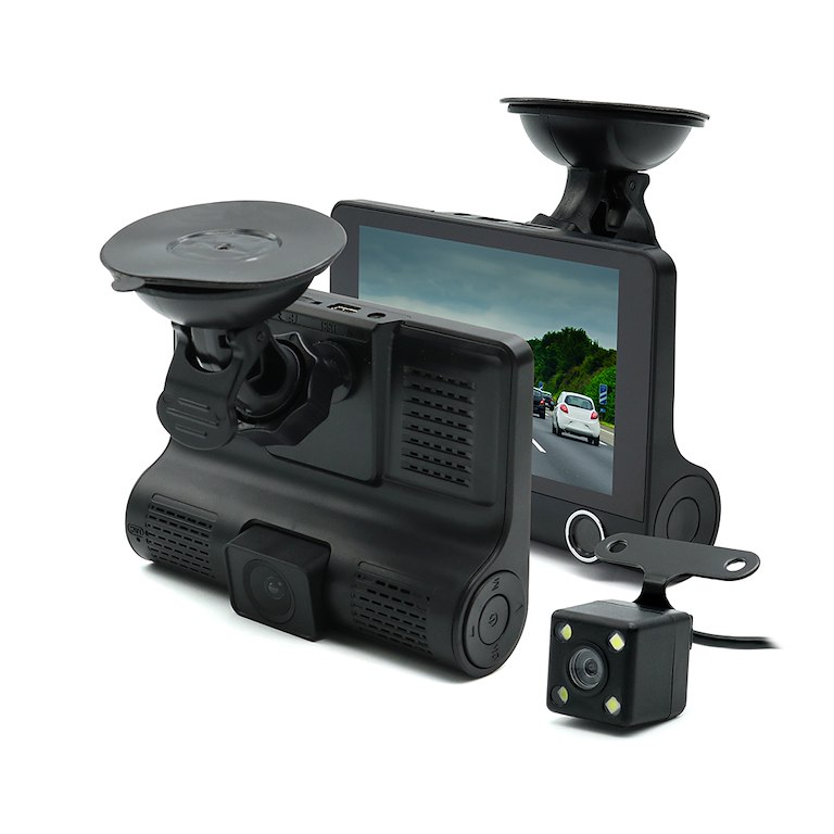 Auto kamera T655 triple camera crna (MS)