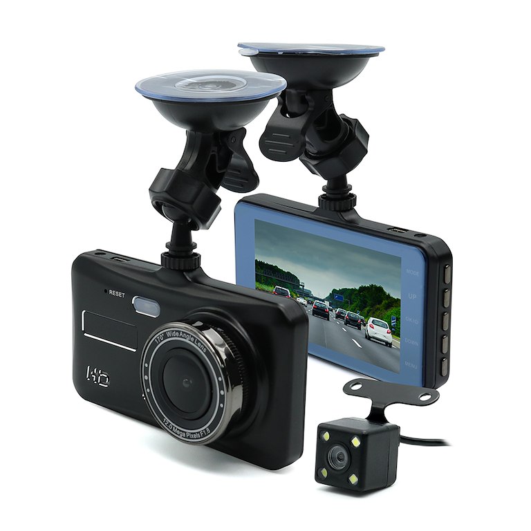 Auto kamera T672 dual lens crna (MS)