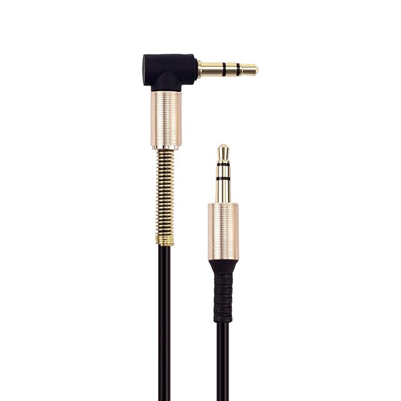 Audio AUX kabl SPRING THIN 1m crni (MS)