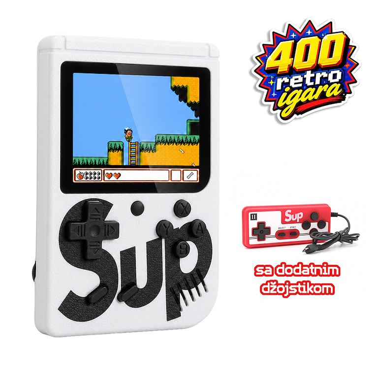 Konzola - igranje Gameboy SUP400 bela