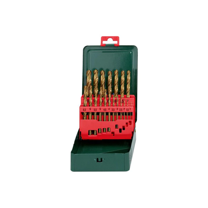 Metabo HSS-TIN set titanijumskih burgija za metal 19-delni 1,0-10mm (627156000)