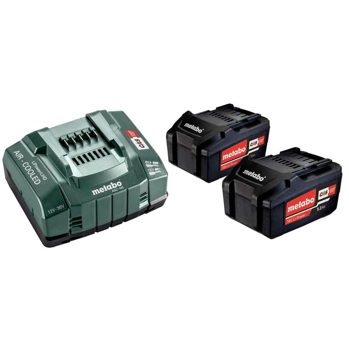 Set baterija Metabo Basic 2 x 5.2Ah + ASC 145 18V (685051000)