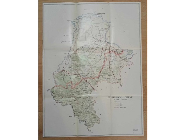 Podrinski okrug geografska karta