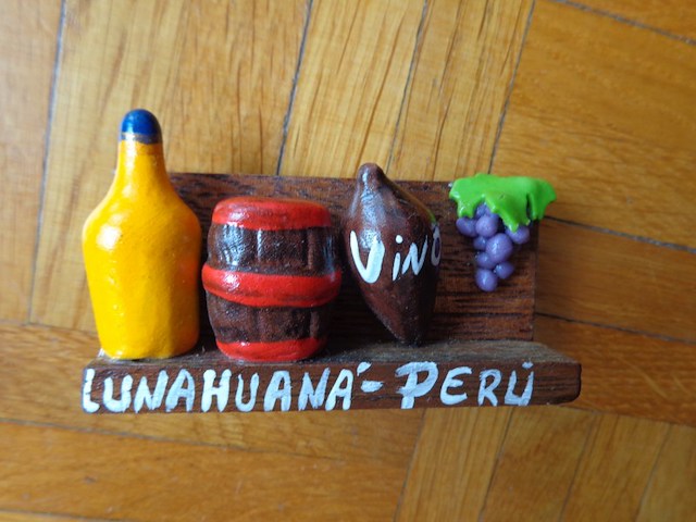 PERU Lunahuana VINO, magnet za frizider