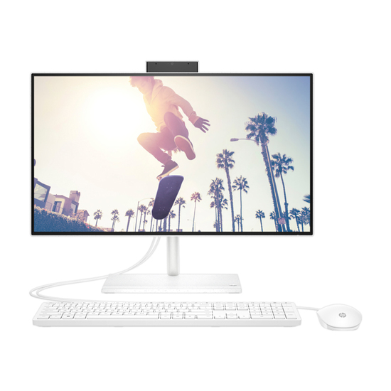 All in one Računar HP 24-CB0050NY 58X42EA ALL-IN-ONE, 23.8'', 1920 x 1080 Full HD VA, AMD Ryzen 5 5500U Hexa Core do 4.0 GHz, Integrisana AMD Radeon, 8 GB RAM DDR4, 512 GB SSD + Tastatura i miš