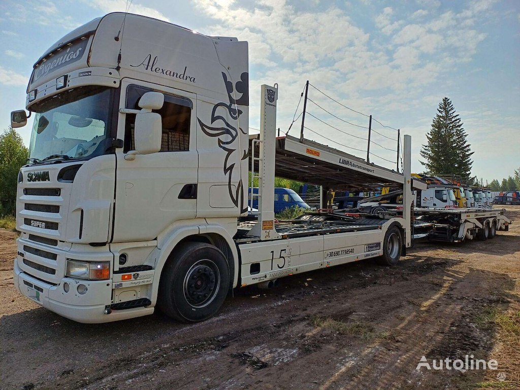Scania R420 autotransporter + prikolica autotransportera