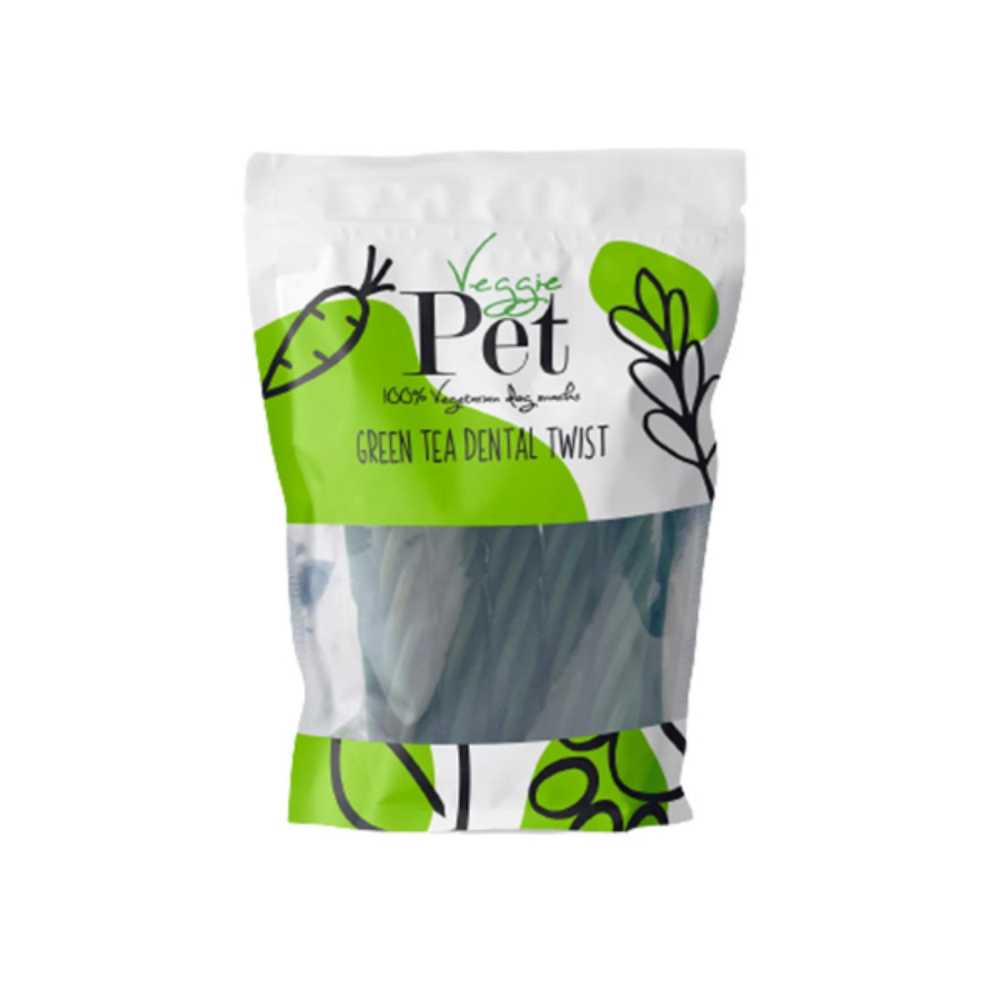 Veggie Pet dental twist - zeleni caj poslastica za pse 100g