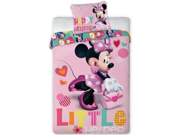 Posteljina za decu Minnie Mouse Little Helper 160x200+70x80cm