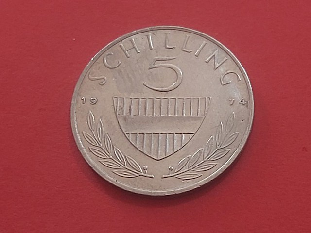 Austrija  - 5 shilling 1974 god