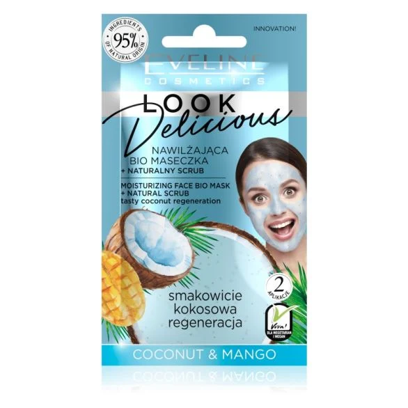 Eveline Look Delicious maska za lice Kokos&Mango 10ml