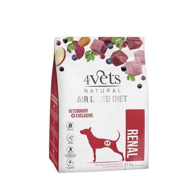 4Vets Natural Dog Sušena Veterinarska Dijeta Renal 1kg