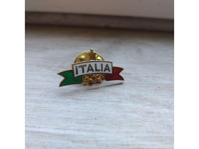 Olimpijski Komitet Italije Znacka Emajl