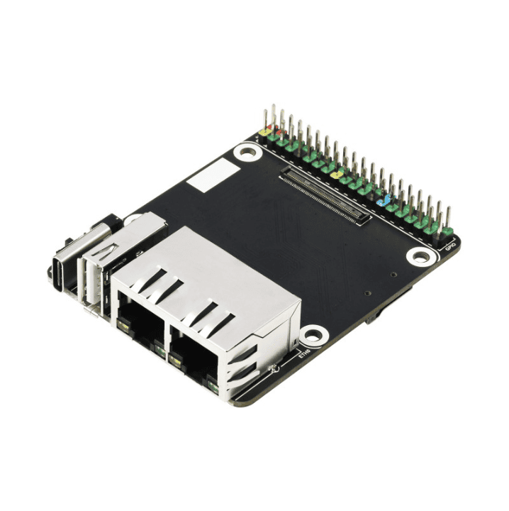 Dual Gigabit Ethernet mini ploča za Raspberry Pi Compute Module 4