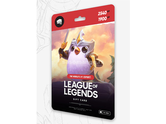 Riot Points Pin Code 2540rp/1900vp League Of Legends / Valorant