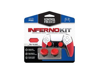 Kontrolfreek Inferno Kit - Performance Grips &amp; Performance Thumbsticks Playstation 5