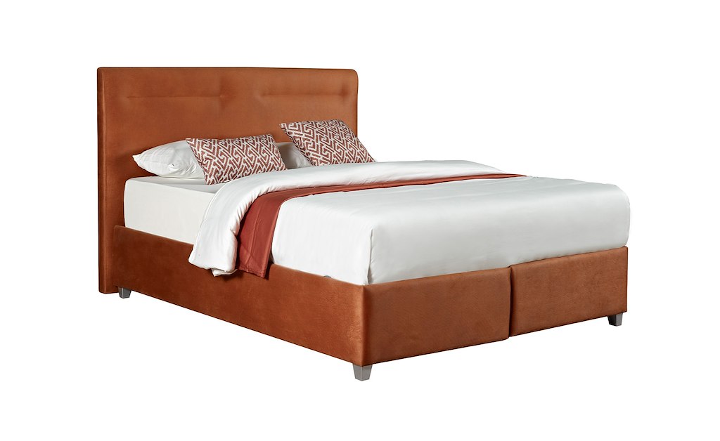 Bari krevet sa prostorom za odlaganje 196x216x124 cm narandžasti