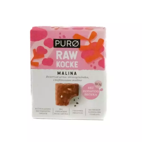 Puro kocke malina 80g PREMIER