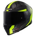 LS2 KACIGA FF811 VECTOR II CARBON GRID MAT CRNO ZUTA