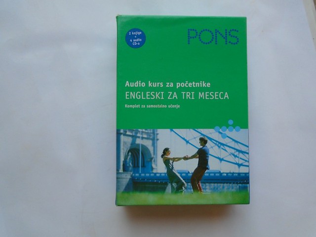 Pons  engleski za tri meseca, komplet za samostalno uče