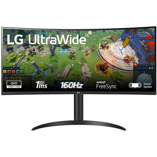 LG 34'' UltraWide QHD HDR 160Hz Curved Monitor 160Hz | 34WP65CP-B