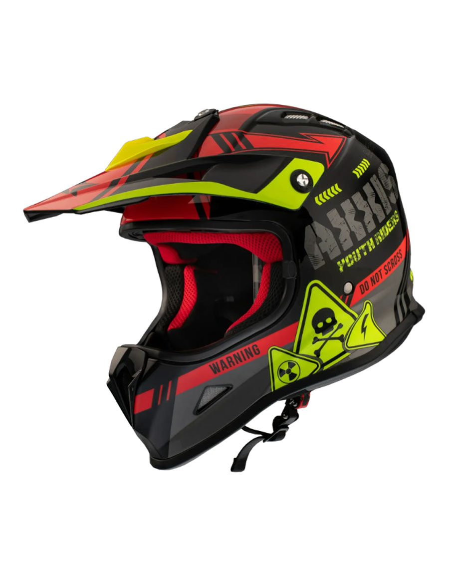 AXXIS dečija kaciga Mx-kids Wolverine B5 sjaj crvena