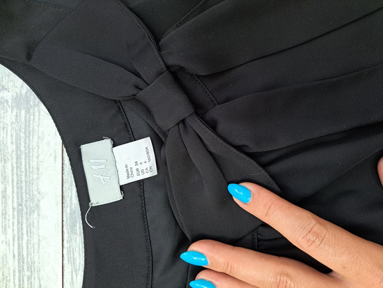 H&M black lady haljinica