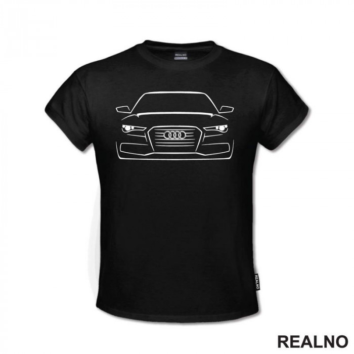 AUDI - OUTLINE - KOLA - AUTO - MAJICA