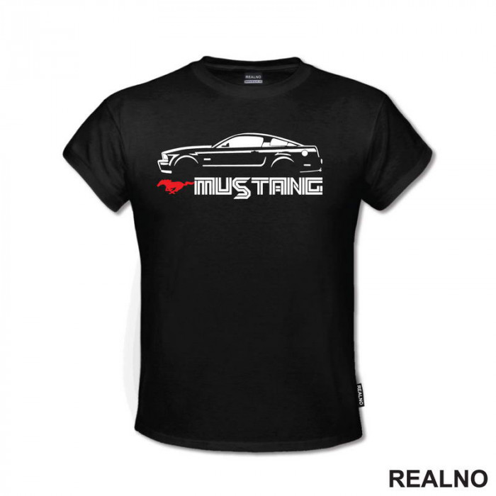 MUSTANG - SILHOUETTE - KOLA - AUTO - MAJICA