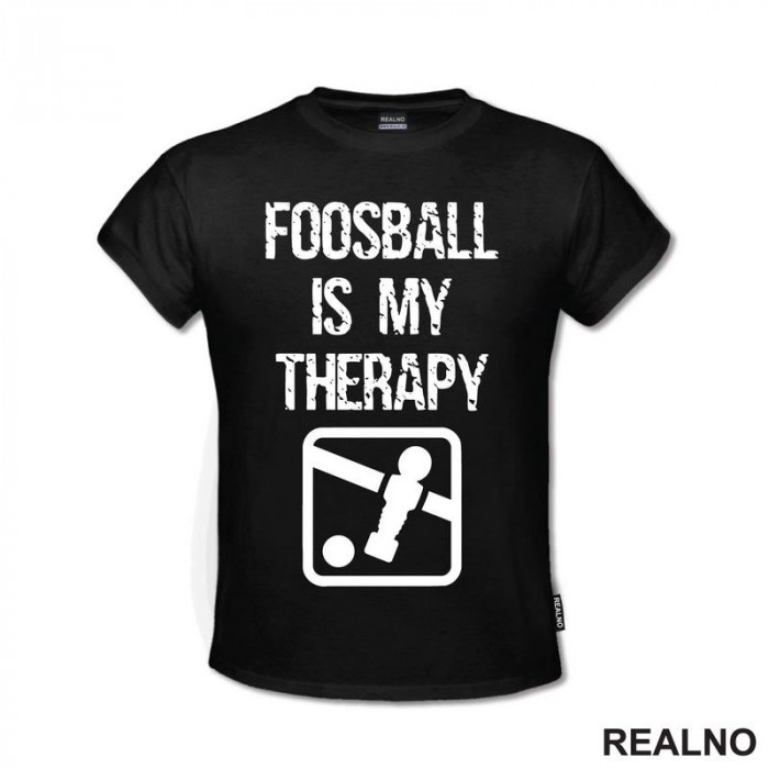 FOOSBALL IS MY THERAPY - SPORT - MAJICA