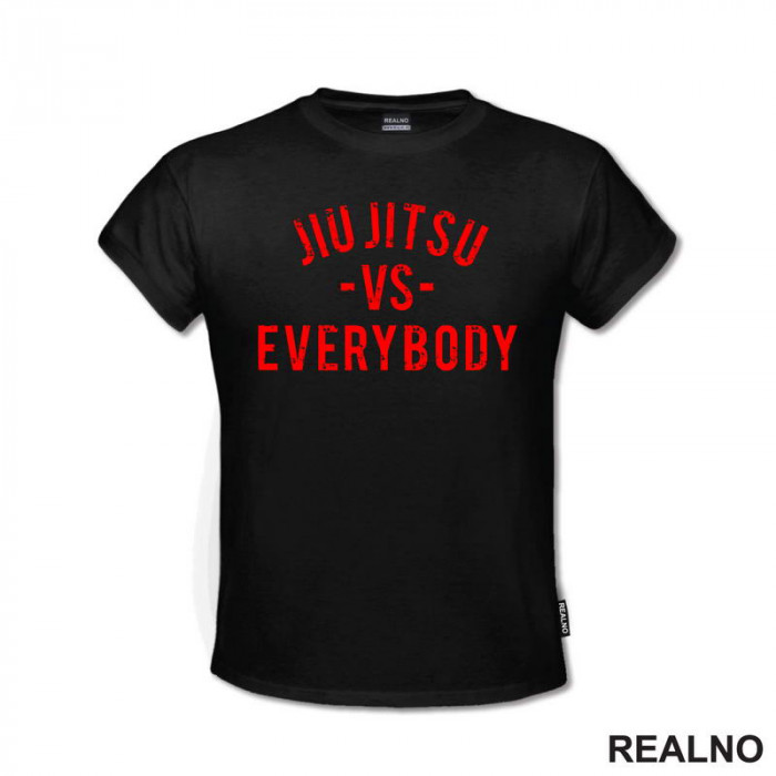 JIU JITSU - VS - EVERYBODY - RED - SPORT - MAJICA