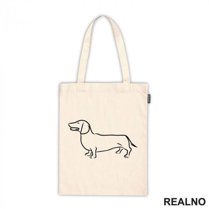 DACHSHUND LINE DRAWING - JAZAVIČAR - PAS - DOG - CEGER