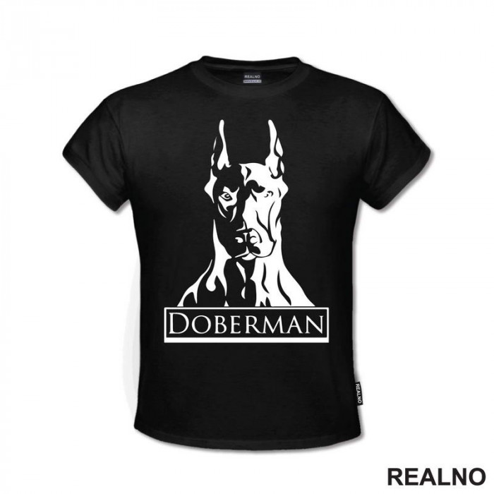 DOBERMAN SILHOUETTE - PAS - DOG - MAJICA